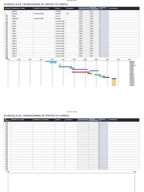 Ic Simple Project Timeline Template For Excel 11412 Es Pdf