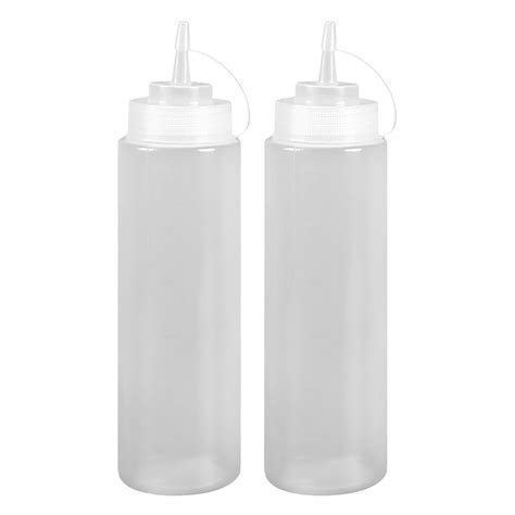 Condiment Bottles For Liquids 24oz Bottle Plastic Condiment Bottles For Syrup Ketchup Dressing