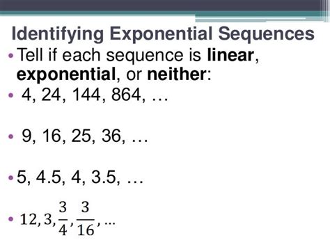 3 1 Exponential Sequences