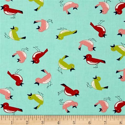 Vintage Picnic Aqua Fabric