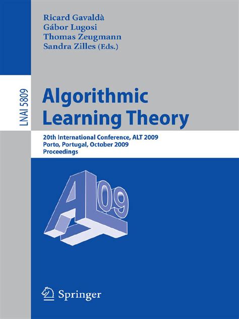 Lecture Notes In Computer Science 5809 Lecture Notes In Artificial Intelligence Sanjoy