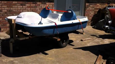 Paddle Boat And Trailer Youtube
