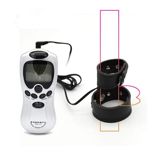 Electric Time Delay Electro Shock Penis Ring Electrical Stimulate Penis Sleeve Sex Products Cock