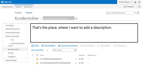 Office 365 Add Description To Document Library Sharepoint Stack