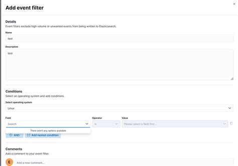 Unable To Add Event Filter Exception Kibana Discuss The Elastic Stack