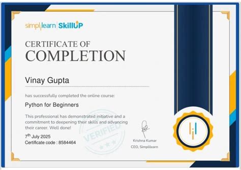 Python Simplilearn Learnpython Codingjourney Pythonprogramming Certificateachieved