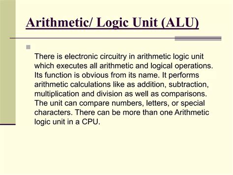 How The Cpu Worksppt