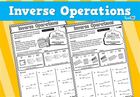 Inverse Operations Teacher Resources And Classroom Games Teach This