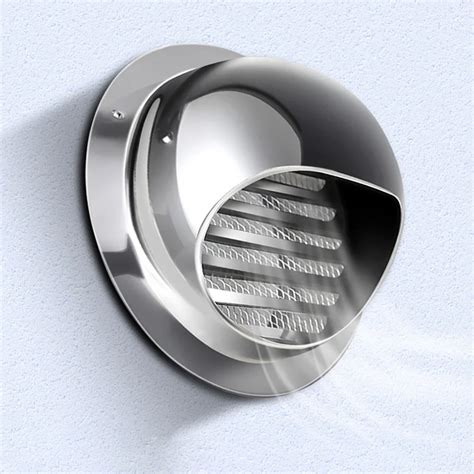 스테인레스 스틸 벽 천장 에어 벤트 덕트 환기 배기 그릴 커버 방수 콘센트 난방 냉각 벤트 캡 Aliexpress