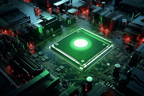 3d Rendering Of Futuristic Microchip Graphic By Saydurf · Creative Fabrica