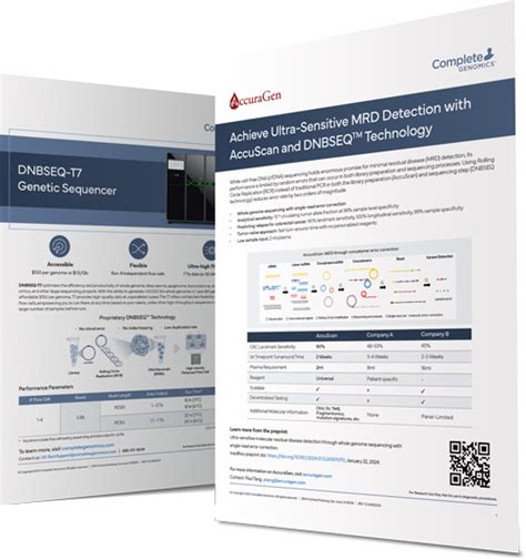 Achieve Ultra Sensitive Mrd Detection With Accuscan And Dnbseq
