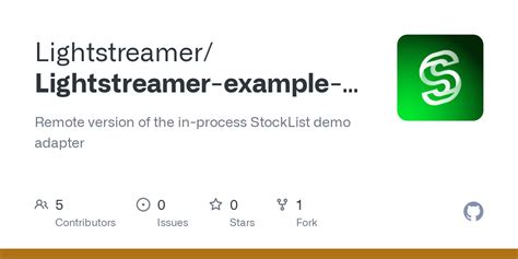Github Lightstreamer Lightstreamer Example Stocklist Adapter Java Remote Remote Version Of