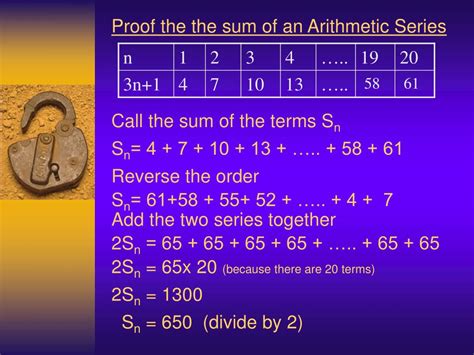 ppt arithmetic series powerpoint presentation free download id 953786