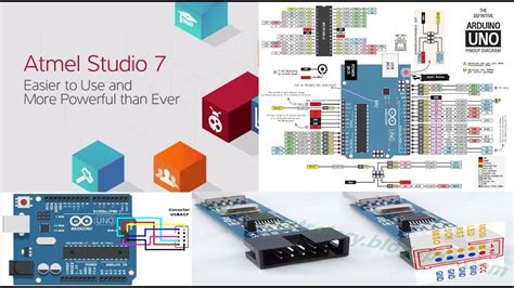 تثبيت برنامج Atmel Studio مع لواحقه لرفع الكود إلى المتحكم ATmega p عبر مبرمجة USBasp