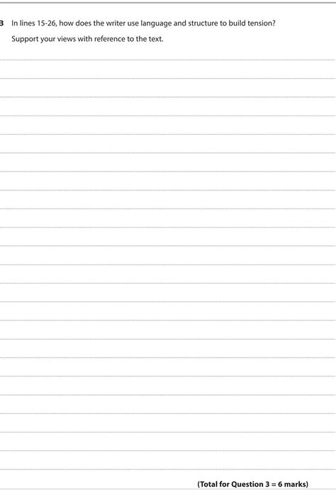 Gcse Edexcel English Language Gcse English Language Paper 1 Overview In Lines 15 26 How Does