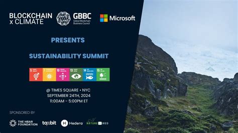 Sustainability Unga Blockchain Climate Ggw Global Blockchain Business Council Gbbc