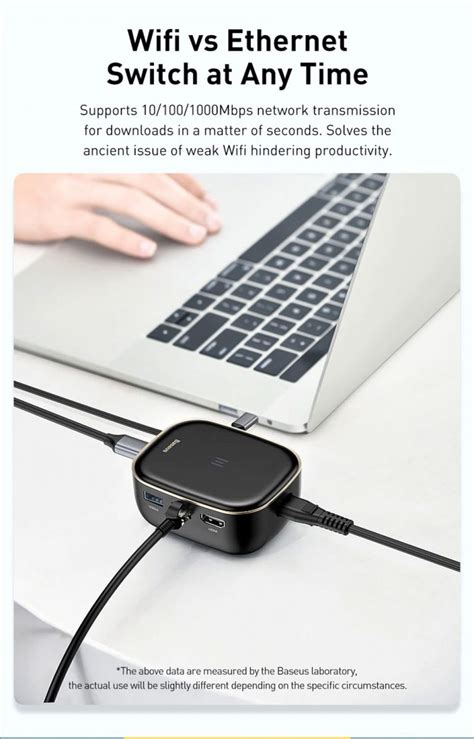 Baseus 60W USB Type C Multifunctional HUB Adapter With Power Supply TokoPDA Com