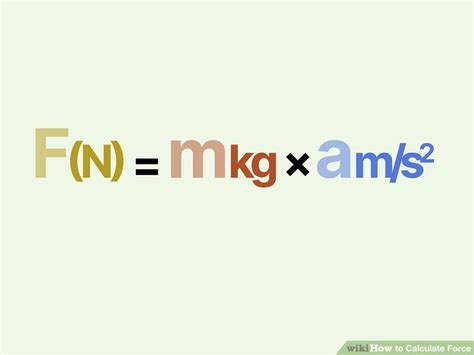 How To Calculate Force Steps With Pictures WikiHow