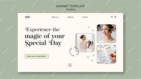 결혼 축하 방문 페이지 템플릿 무료 Psd 파일