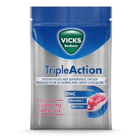 Vicks | Pastilles | Triple Action | 72 gr | Delhaize