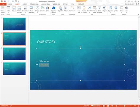 How To Hyperlink Between Slides In Powerpoint 2016 Dummies