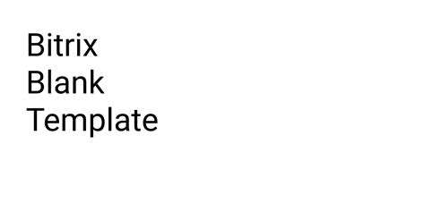 GitHub Semsor Bitrix Template Blank