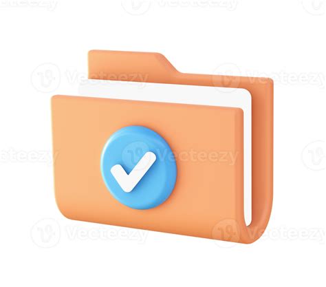 3d Orange Folder Checklist Icon For Ui Ux Web Mobile Apps Social Media Ads Design 26991765 Png