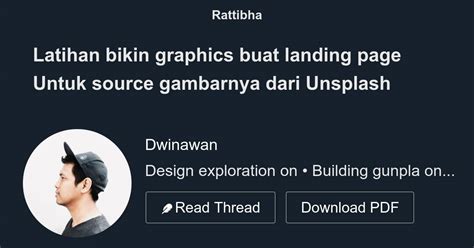 latihan bikin graphics buat landing page thread from dwinawan dwinawan rattibha