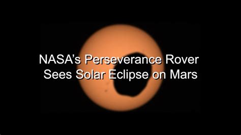 Solar Eclipse On Mars Captured By Nasas Perseverance Rover R Interestingasfuck
