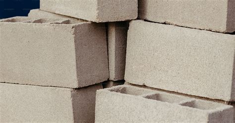 A Stack Of Cinder Blocks Sitting Next To Each Other Photo