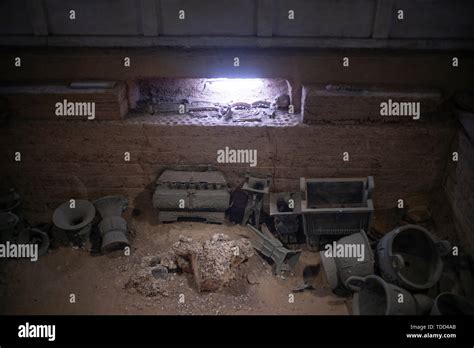 Oracle Bone Womens Tomb In Yin Ruins Anyang Henan Province Stock