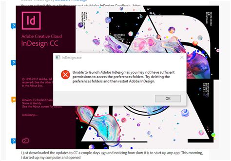 Solved Indesign 2018 Crashes On Launch Adobe Community 9465727