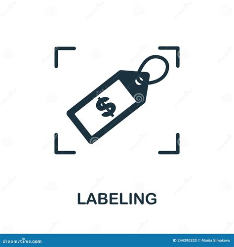 Labeling Icon Monochrome Simple Labeling Icon For Templates Web
