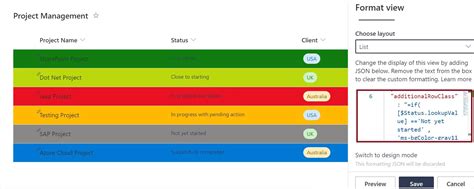 Sharepoint Online Conditional Row Formatting Based On A Lookup Column Value Using Json Global