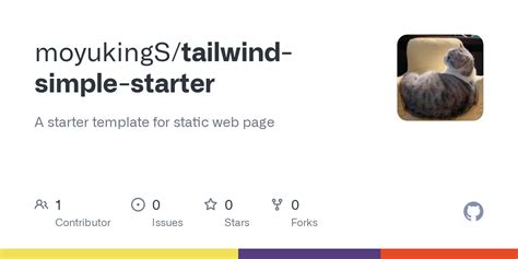 Github Moyukingstailwind Simple Starter A Starter Template For