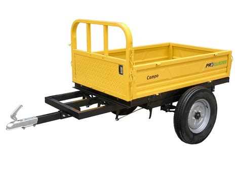 Remorca Pentru Minitractor Progarden Campo Rm500ct 500kg 1 Osie Prindere Cupla