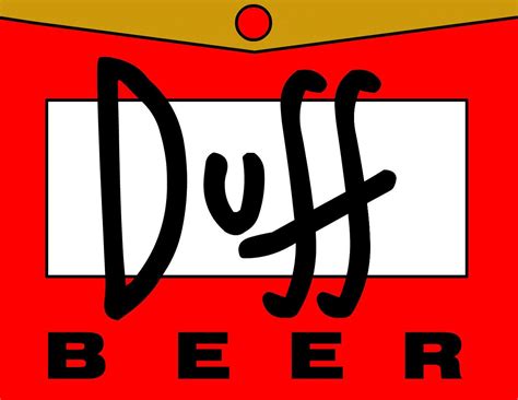 Simpsons Duff Beer Drawing