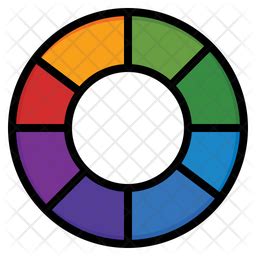 Color Wheel Icon Download In Colored Outline Style