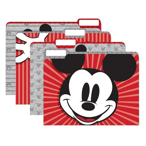 Mickey Mouse® Throwback File Folders Pack Of 4 Michaels