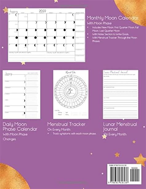 Moon And Menstrual Cycle Calendar