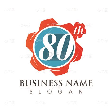 80免抠元素 庆祝80周年纪念标志设计 素材免费下载 2000像素 Eps格式 编号42843561 千图网