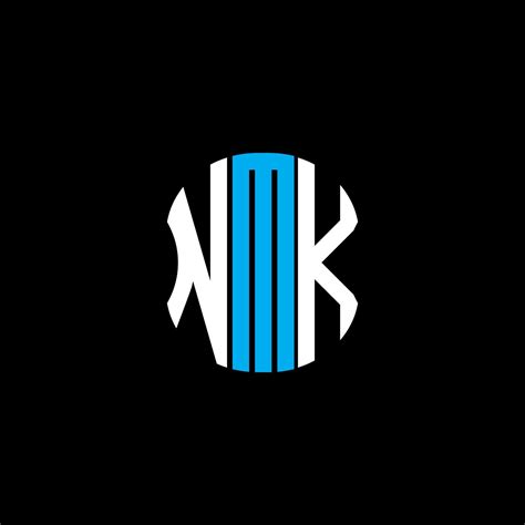 Logotipo De Letra Nmk Diseño Creativo Abstracto Diseño único Nmk