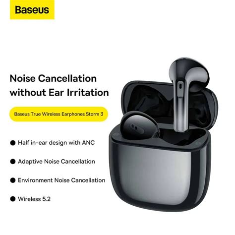 Baseus Storm 3 Adaptive Anc Earphones Gadstyle Bd