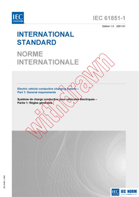 Iec 61851 1 2001 Pdf Iec Norm Store