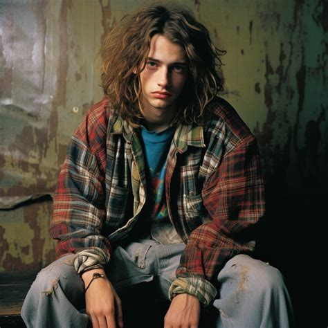 Grunge Look Men 1990s