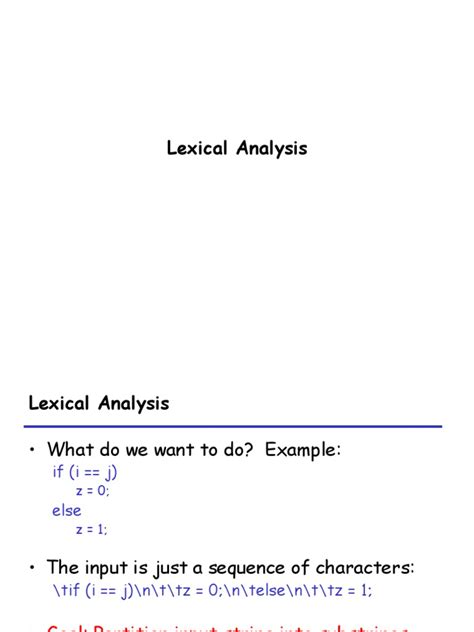 lexical analysis pdf regular expression theoretical computer science