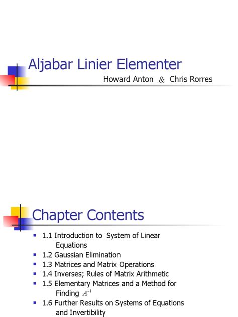 elementary linear algebra an introduction to systems of linear