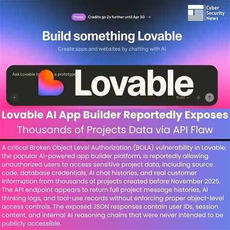 🪲lovable Ai App Builder Reportedly Exposes Thousands Of Projects Data