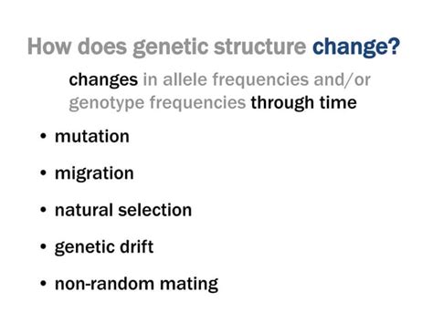 Ppt Genetic Drift Bottleneck Effect And Founder Effect Genetic