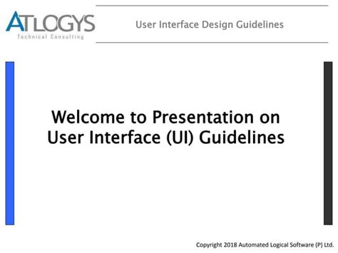 Latest Ui Guidelines For Web Apps Ppt Free Download